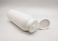 China 200ml White PET Plastic Cosmetic Bottles With Flip Top Cap for sale