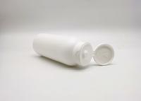 China 200ml White PET Plastic Cosmetic Bottles With Flip Top Cap for sale