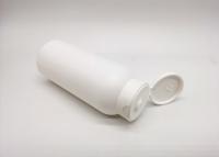 China 200ml White PET Plastic Cosmetic Bottles With Flip Top Cap for sale