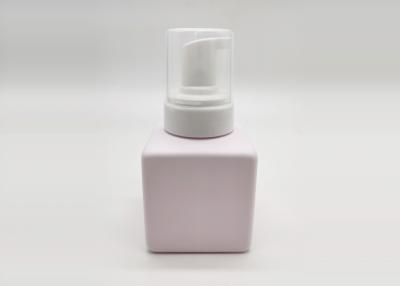 China 250ml Pink PET Plastic Cosmetic Bottle with Foam Pump for Lotion Cleanser for sale