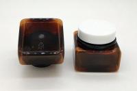 China ODM Square Pet 50g 80g Cream Mask Empty Jar for sale
