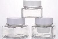 China ODM Square Pet 50g 80g Cream Mask Empty Jar for sale