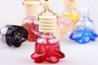 China FDA Car Vent Perfume Glass Bottle 5ml-15ml with Hanging Rope for Essential Oils for sale