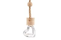 China Air Fresh Hanging 15ml Square Glass Perfume Bottle for sale