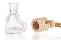 China Air Fresh Hanging 15ml Square Glass Perfume Bottle for sale