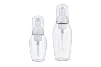 China 150ml 200ml 250ml PET Liquid Soap Dispenser Bottle with Foam Pump for sale