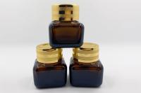 China 15g Ambe Glass Eye Face Cream Jars Gradient  Surface for sale