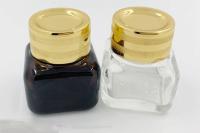 China 15g Ambe Glass Eye Face Cream Jars Gradient  Surface for sale
