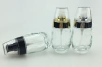 China Liquid Emulsion White 30ml Glass Empty Essence Bottle for sale