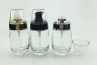 China Liquid Emulsion White 30ml Glass Empty Essence Bottle for sale