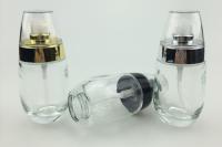 China Liquid Emulsion White 30ml Glass Empty Essence Bottle for sale
