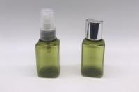 China 30ml Square PET Plastic Toner Water Bottle With Cap for sale