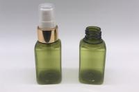 China 30ml Square PET Plastic Toner Water Bottle With Cap for sale