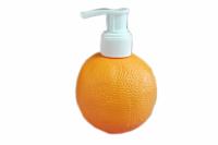 China Orange 250ml Plastic Cosmetic Bottles for Lotion Baby Care Fruits Shape with Pump for sale