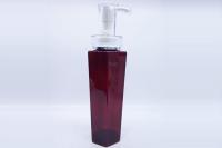 China Irregular Square 400ml Plastic Cosmetic Bottles With Lotion Pump for sale