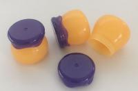 China PP Plastic Mushroom Head Cream Jar 10ml Travel Sample Lip Frozen Bottle for sale