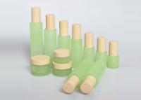 China 500ml Frosted Glass Lotion Pump Bottle Cosmetic Jar with Custom Label Printing for sale