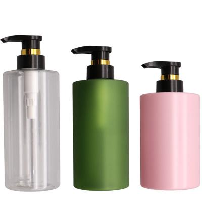 China PET Plastic Shampoo Bottle 500ml 750ml Body Milk Bath Gel Container Custom for sale