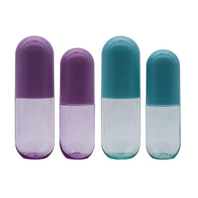 China Capsule 40ml 60ml PE Plastic Spray Pump Water Bottles for sale