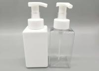 China 500ml Square PET Plastic Hand Sanitizer Soap Bottle for Facial Cleanser for sale