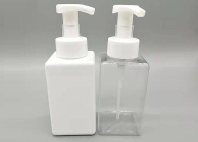 China 500ml Square PET Plastic Hand Sanitizer Soap Bottle for Facial Cleanser for sale
