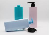 China 500ml PET Plastic Cosmetic Bottle with Black Lotion Pump for Packaging for sale