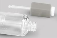 China 50ml Porcelain PETG Dropper Bottle for Cosmetic Oil Lotion Toner Packaging for sale