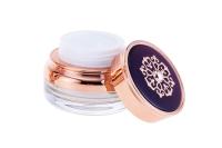 China 20ml 30ml 50ml Gold Acrylic Empty Cosmetic Bottle Set with Custom Color Lotion Pump for sale