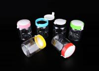 China Honey Storage 500ml Hexagonal Plastic Jar With Metal Lid for sale