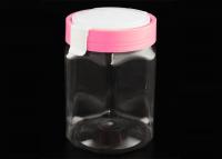 China Honey Storage 500ml Hexagonal Plastic Jar With Metal Lid for sale