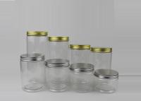 China 64mm 250ml Tea Plastic Jar with Aluminum Screw Cap for Food Storage for sale