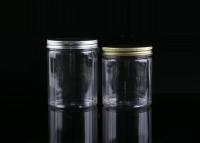China 64mm 250ml Tea Plastic Jar with Aluminum Screw Cap for Food Storage for sale