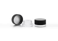 China 5g 7g Cosmetic Glass Jar with CRC Compression Rotation Cap for Storage for sale