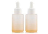 China 1oz Frosted Glass Dropper Bottle for Essential Oil Cosmetic Packaging 20mm for sale