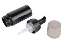 China 100ml Shiny Black Foam Pump Plastic Cosmetic Bottles for sale