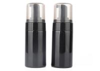China 100ml Shiny Black Foam Pump Plastic Cosmetic Bottles for sale