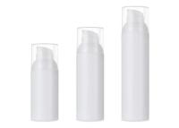 China Round 75ml PP Airless Cosmetic Bottles Silk Screen Printing for sale