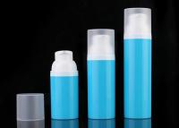 China Round 75ml PP Airless Cosmetic Bottles Silk Screen Printing for sale