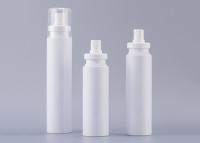 China White Color Cosmetic Plastic Packaging Bottles With Sprayer Pump for sale