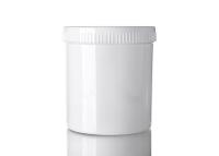 China 1000ml PP Wide Mouth Face Cream Jar for Powder Hair Film Cosmetic Container for sale