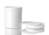 China 1000ml PP Wide Mouth Face Cream Jar for Powder Hair Film Cosmetic Container for sale