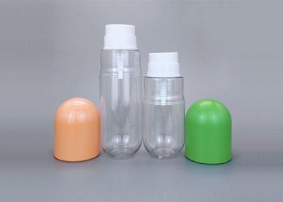 China 60ml Transparent Empty Capsule Spray Bottle Plastic Cosmetic Packaging Custom Logo for sale