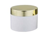 China 89mm UV Golden Plastic Screw Cap for Cosmetic PET Jar 5000000 PCS Year Output for sale