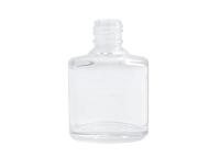 China 7.5ml Square Clear Glass Cosmetic Bottle for Nail Polish with Custom Cap Options for sale