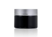 China Clear Glass Cosmetic Cream Jar 20ml 50ml with Silver Screw Cap for Personal Care Packaging for sale
