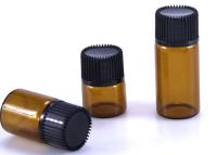 China Wholesale Amber Glass Essential Oil Bottles 1ml 2ml 3ml 5ml with Plug for sale