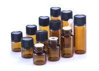 China Wholesale Amber Glass Essential Oil Bottles 1ml 2ml 3ml 5ml with Plug for sale