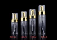 China 100ml 120ml PET Foam Hand Sanitizer Pump Bottle with Gold Pump for sale