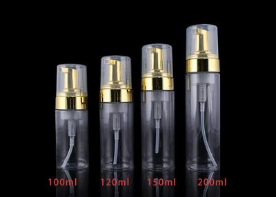 China 100ml 120ml PET Foam Hand Sanitizer Pump Bottle with Gold Pump for sale