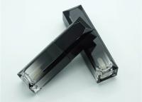 China Custom 4ml ABS Empty Lip Gloss Tubes Black Gradient Color Screw Cap Cosmetic Packaging for sale